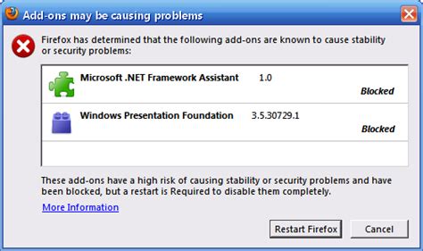 Mozillas Firefox Blockt Microsoft Add Ons Zeitweise