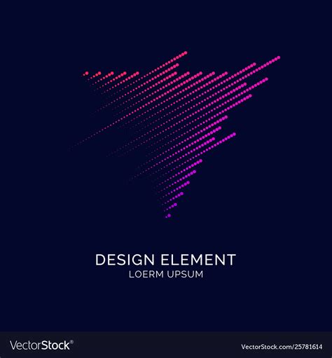 Abstract Elements With Dynamic Lines And Particles