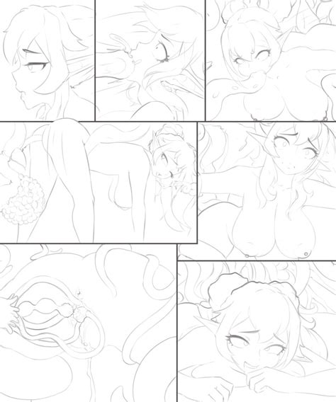 Rule 34 1girls Black And White Comic Comic Page Female Female