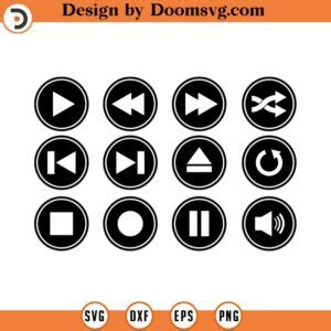 Music Icons Svg Volume Button Svg Play Buttons Svg Music Player Svg