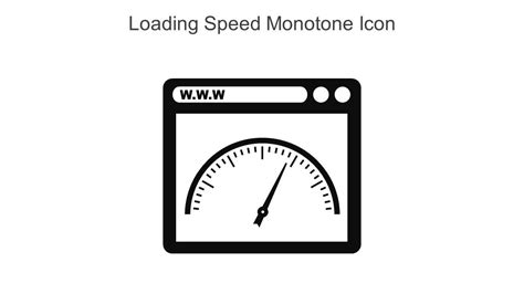 Loading Speed Monotone Icon In Powerpoint Pptx Png And Editable Eps