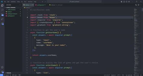 how to use games terminal npm package ritochit ghosh posted on the topic linkedin