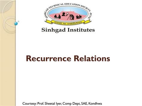 Unit I Recurrence Relations Pptx Fundamentals Pptx