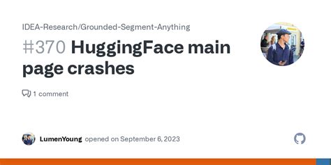huggingface main page crashes · issue 370 · idea research grounded segment anything · github