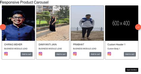 React Slick Product Carousel Forked Codesandbox
