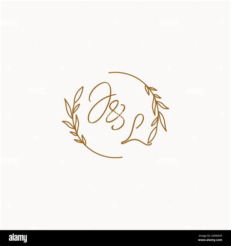 Jl Wedding Initials Logo Design Ideas Stock Vector Image And Art Alamy