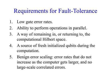 Ppt The Threshold For Fault Tolerant Quantum Computation Powerpoint Presentation Id 3032897