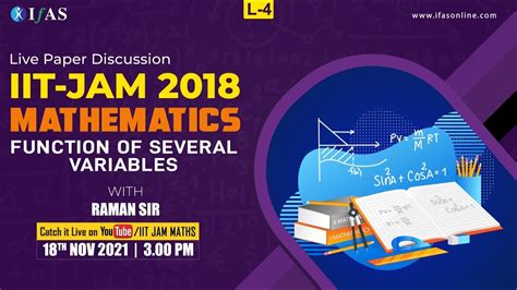 Function Of Several Variable Paper Discussion L IIT JAM Mathematics Paper Solution
