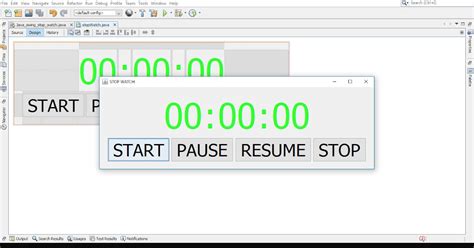 Saliya Ruchiranga Java Swing Stop Watch