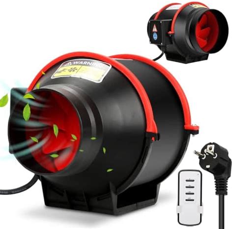 Ansobea Ventilatore Per Tubo Di Scarico Da 150 Mm 540 M³h Ventilatore Da Canale In Linea Con