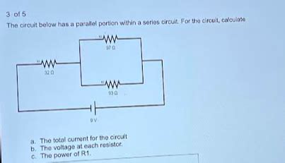 Of The Circuit Below Has A Parallel Portion Chegg