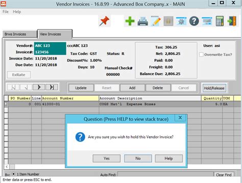 How Does Putting A Posted Ap Invoice On Hold Work