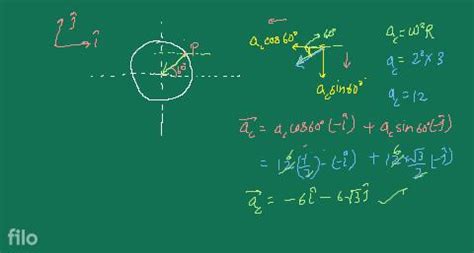 A Particle Is Moving In A Circle Of Radius R M With An Angular Spee