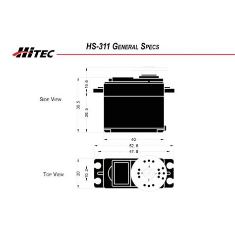 HS 311 Standard Servo Hobby Point