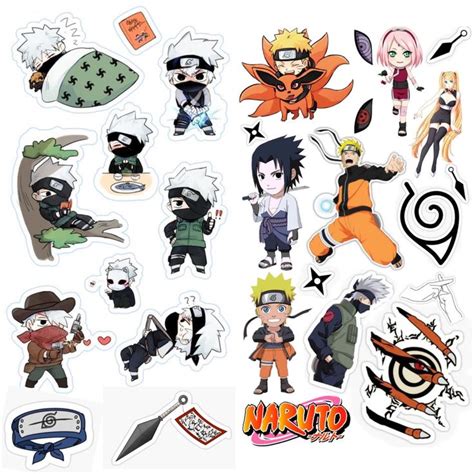 Naruto Sticker Sheet Naruto Sticker Sheets Stickers
