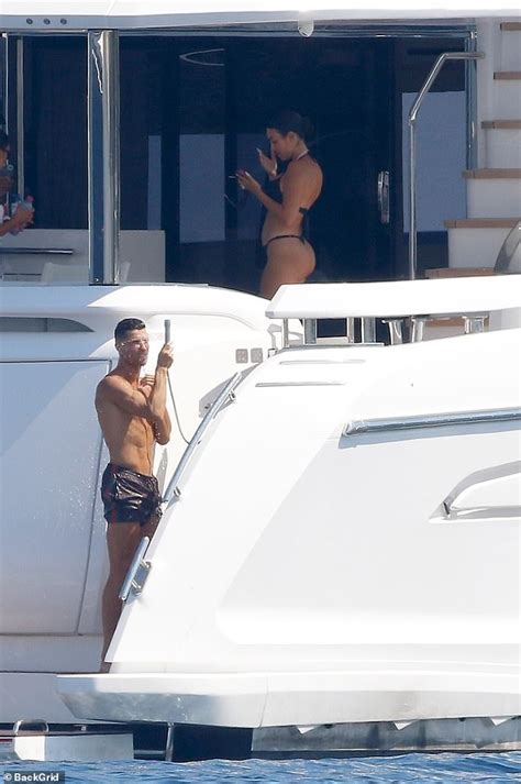 Cristiano Ronaldo Cheekily Grabs Georgina Rodriguez S Bottom As The Very Tactile Couple Relax On