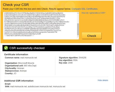 Csr Request For Sha 2 Certificate It Infrastructure Solutions