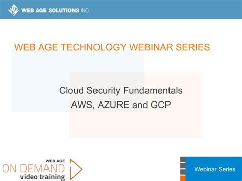 Cloud Security Fundamentals Webinar Pptx Cloud Computing Internet