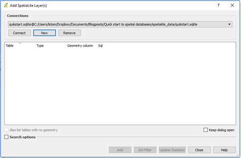 quick start to spatial databases with qgis and spatialite geospatial brainstorming