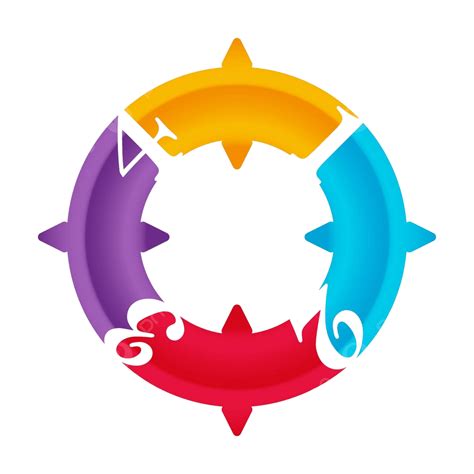 Infographic Project Representation With Pie Chart Concept Vector