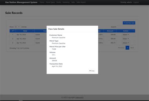 Gas Station Management System In Python Using Django Free Source Code Sourcecodester
