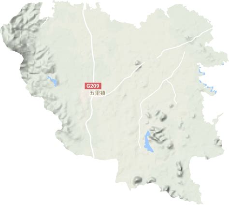 五里镇高清地形地图