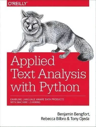 Applied Text Analysis With Python De Benjamin Bengfort Editorial O