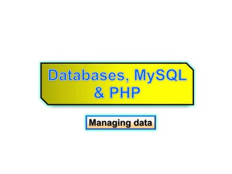 lecture 15 mysql php 1 ppt