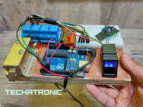arduino fingerprint security lock arduino project hub
