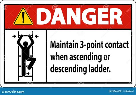 Danger Max Ladder Capacity 250 Lbs Symbol Sign Vector Illustration Isolate On White Background
