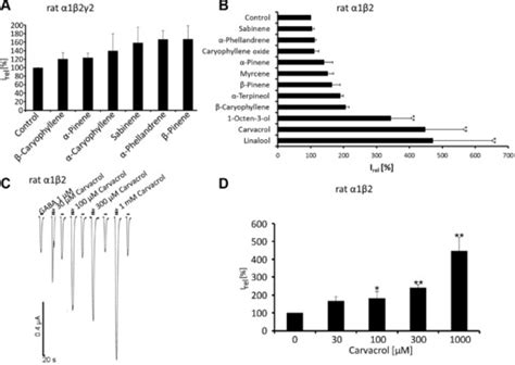 Gabaar Modulation By Sideritis Components A Comparison Of Whole Cell
