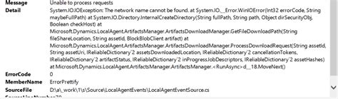 unable to get file endpoint the network name cannot be found d365fo on premises monsieur winner