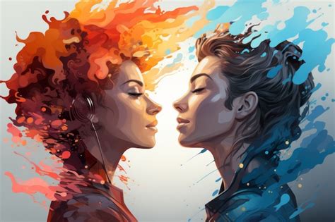 둥이 아바타의 일러스트레이션 Ai 생성 이미지