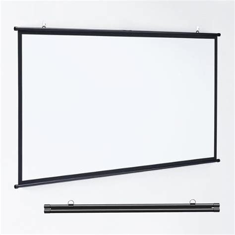 Manual Pull Down Projector Screen Roll Down Retractable Manual