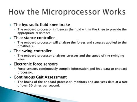 Microprocessor Prosthetic Knee Presentation Ppt