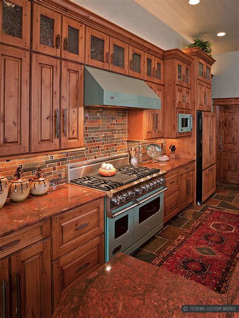 Red Tile Kitchen Backsplash