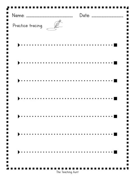 Free Straight Line Tracing Worksheets Pdf For Kindergarten