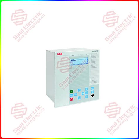 Ret670 1mrk002816 Ag Transformer Protection Saulcontrol