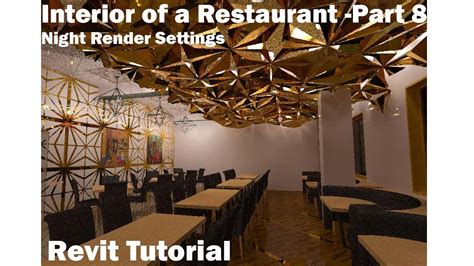 Revit Tutorial Night Render Interior Artificial Lights Youtube