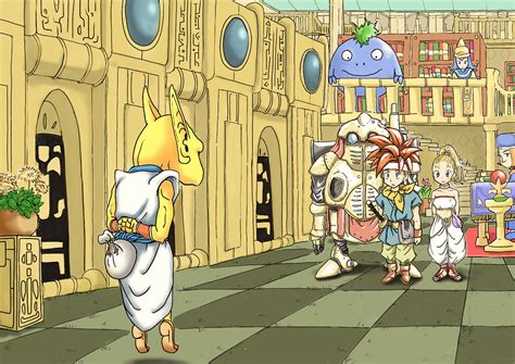 Kajino Aosansai Crono Chrono Trigger Marle Chrono Trigger Nu Chrono Trigger Robo