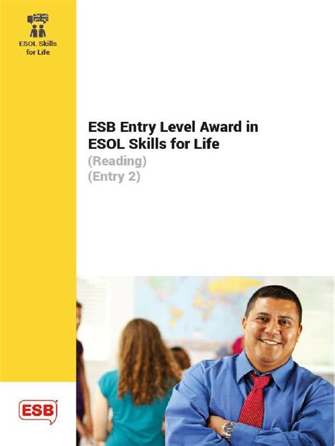 Esb Spec 37 Esb Entry Level Award In Esol Skills For Life Reading Entry 2 V1 Pdf English As