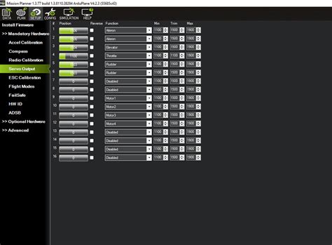 Not Getting Servo Output In Mp For Vtol Quadplane Vertical Motors Vtol Plane Ardupilot