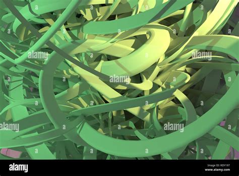 CGI Composition Bunch Of Messy String Geometric For Design Texture Or Title Background