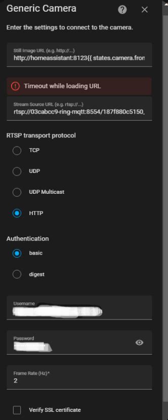 Configuring Generic Camera For Live View Of Ring Mqtt Configuration Home Assistant Community