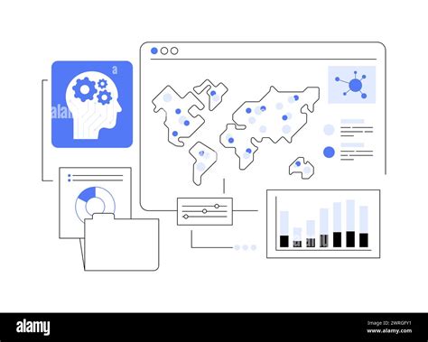 Ai Powered Predictive Disease Outbreak Analysis Abstract Concept Vector Illustration Stock
