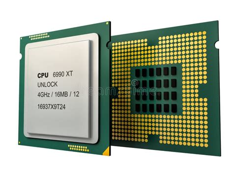 Modern Multicore Cpu Stock Illustration Illustration Of Micro 54571403