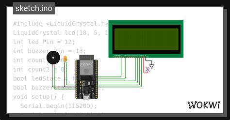 Serial Communication With Ledbuzzerlcd Wokwi Esp32 Stm32 Arduino