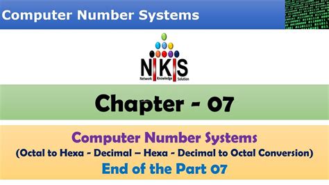 Computer Number System Part 07 Octal Hexa Decimal Conversion Youtube