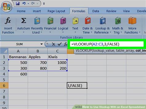 How To Use Vlookup With An Excel Spreadsheet 10 Steps