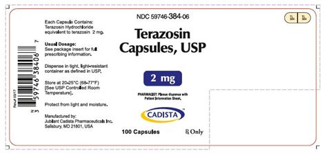 Terazosin Terazosin Hydrochloride Capsule